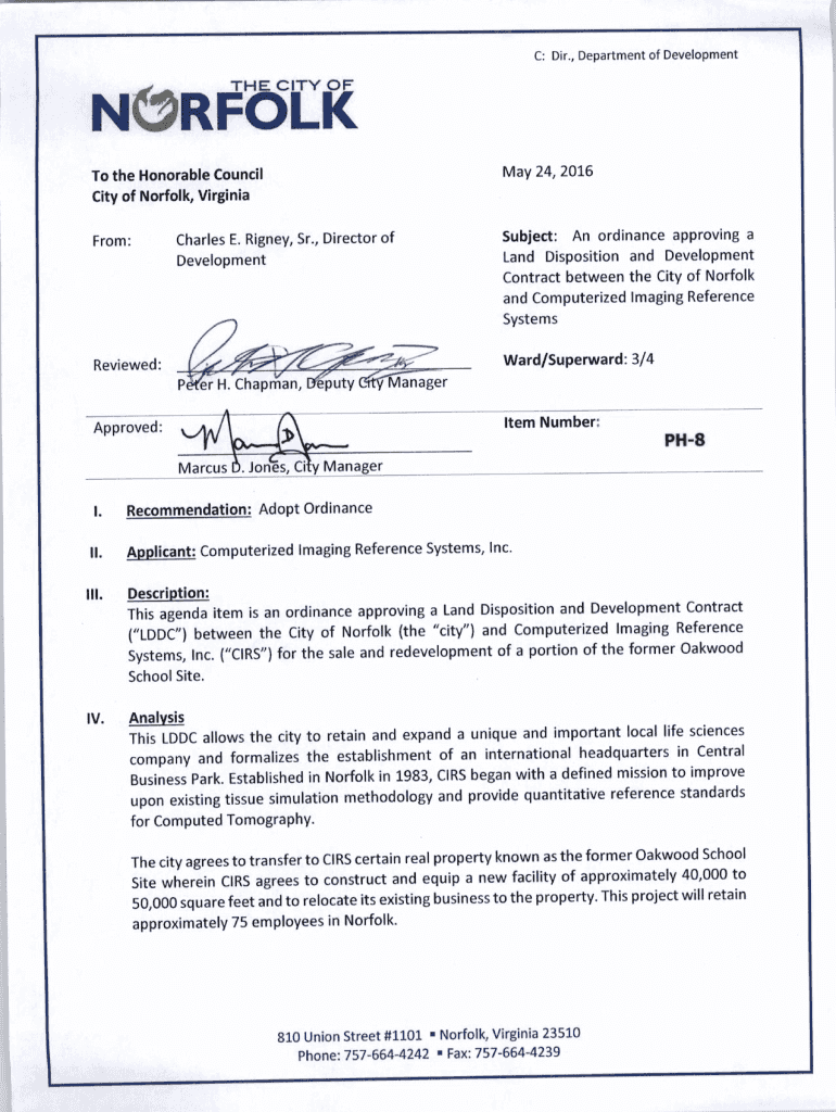 Fillable Online An ordinance to implement the changes of Charter ...