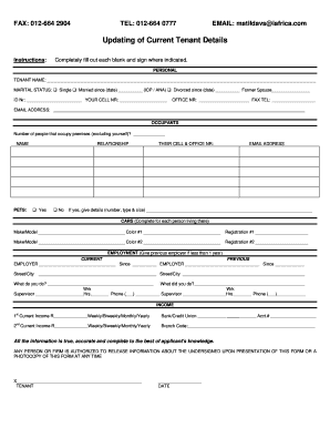 Fillable Online Sample Lease Summary Sheet Date Lease Signed: Landlord ...