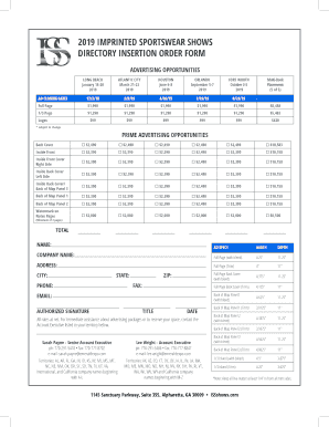 Fillable Online directory insertion order form Fax Email Print - pdfFiller