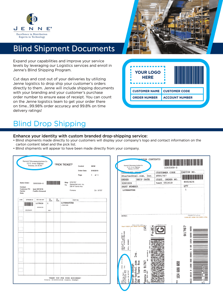 Fillable Online What Is A Blind Shipment And Why Ship Blind - Rapid ...