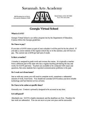 Fillable Online Fillable Online Georgia Virtual School ...
