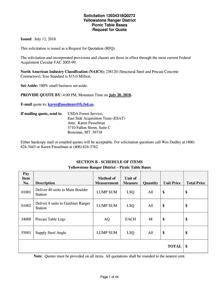 Fillable Online The is a combined synopsis/solicitation for commercial items prepared in ...