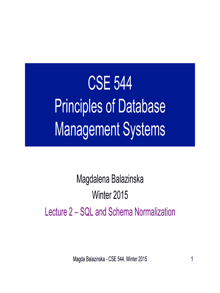 Fillable Online Lossless-join decomposition Fax Email Print - pdfFiller
