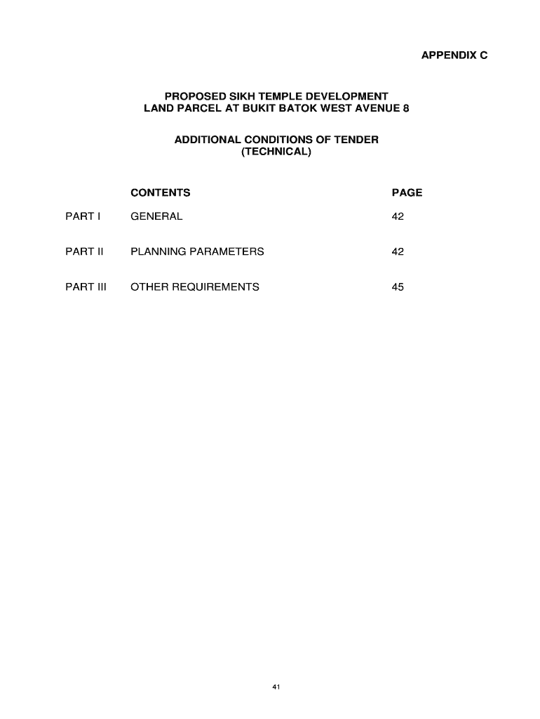 Fillable Online particulars and conditions of tender - HDB Fax Email ...