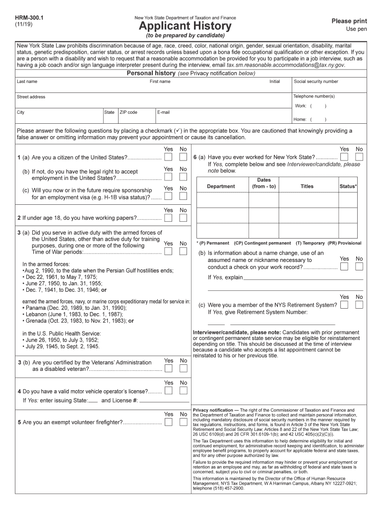 Applicant history: Fill out & sign online | DocHub