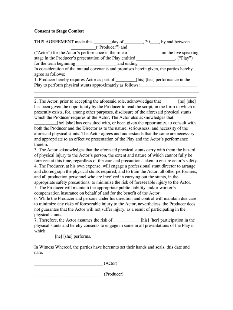 Fillable Online Form 25 Choreographer Agreement Fax Email Print - pdfFiller