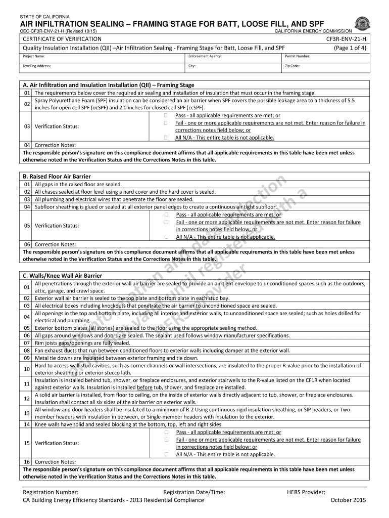 Fillable Online framing stage for batt, loose fill, and spf ...