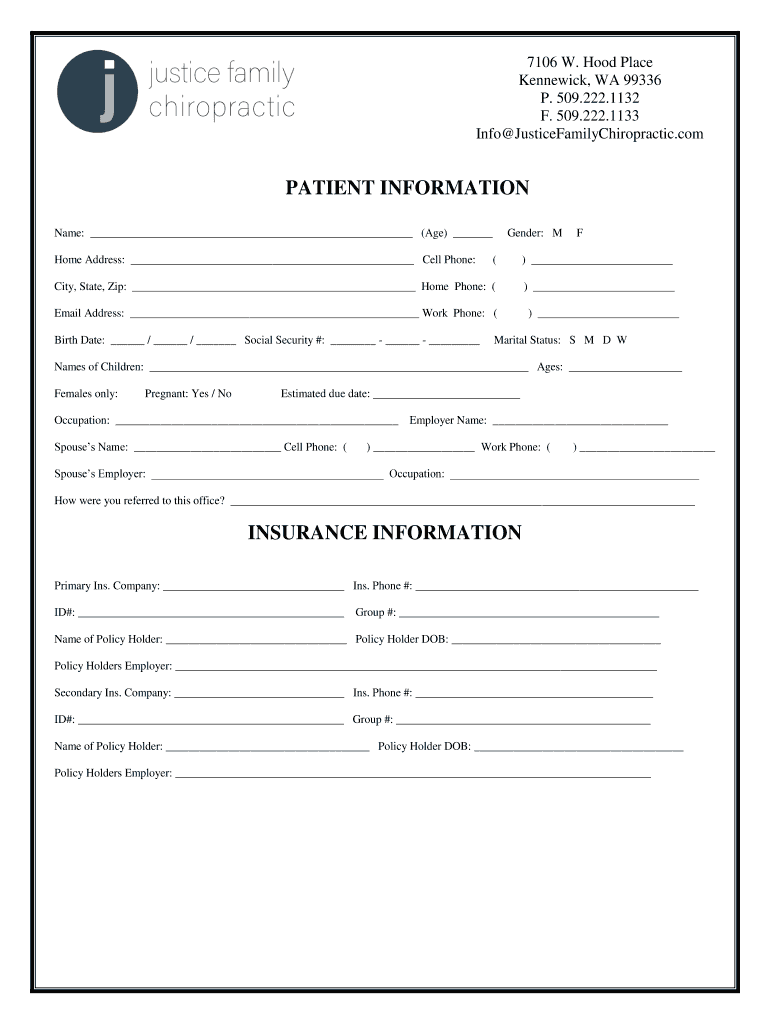 Fillable Online PATIENT APPLICATION FORM - Vortala Fax Email Print - pdfFiller