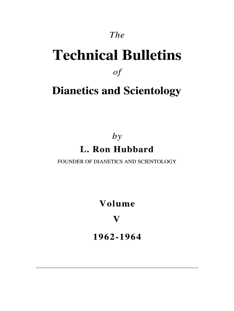 Fillable Online Technical Bulletins - Scientology Research Fax Email ...