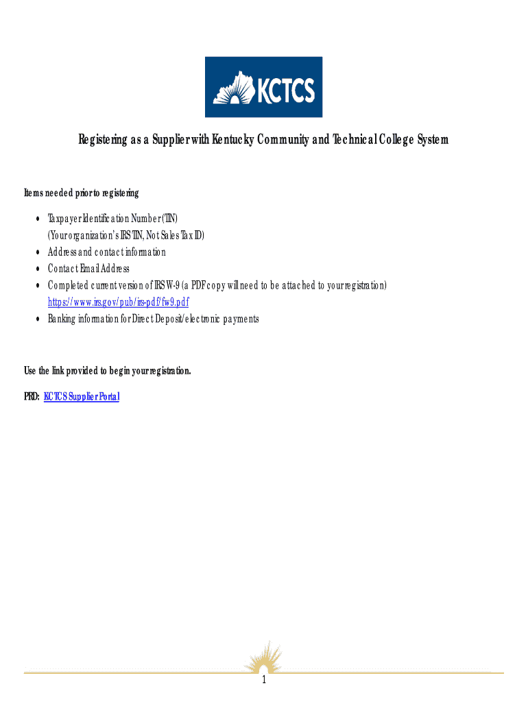 Fillable Online systemoffice kctcs Taxpayer Identification Numbers (TIN ...