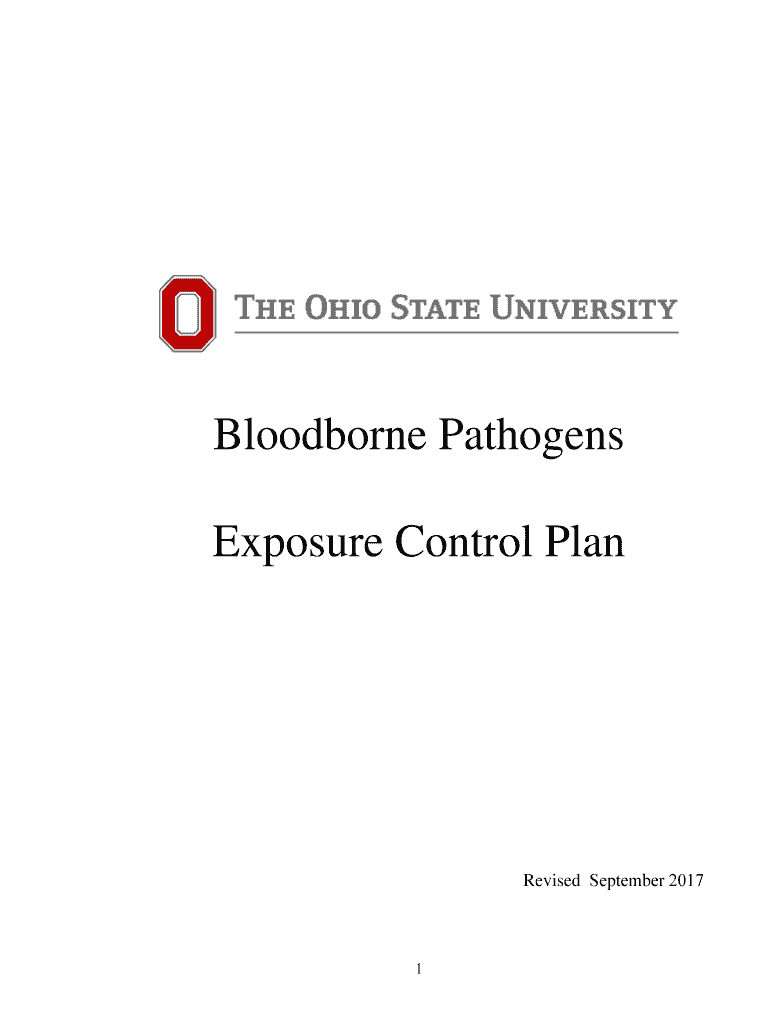 Fillable Online medicine osu Blood Borne Pathogens Exposure Control ...