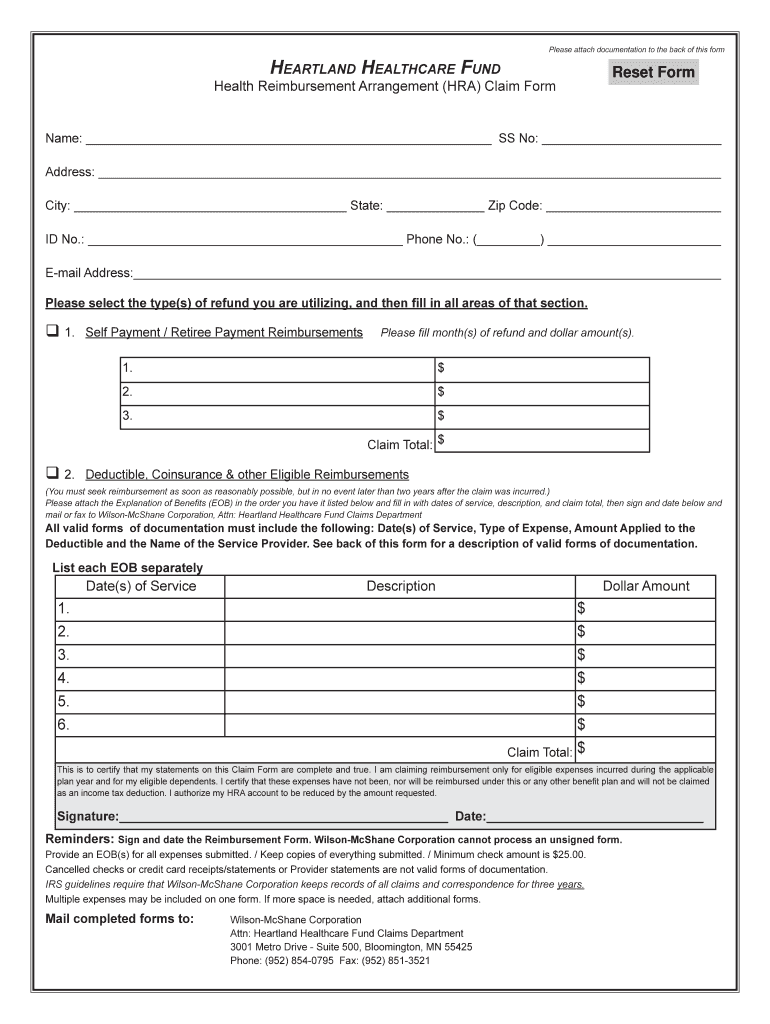Fillable Online Health Reimbursement Arrangements: How an HRA Works ...