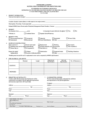 Fillable Online NOTIFICATION AND REQUEST FOR INSPECTION (NRI) Fax Email ...
