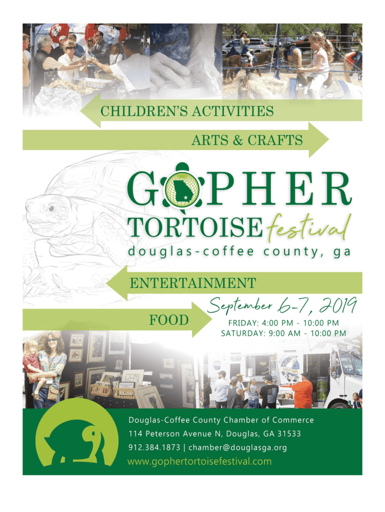 Fillable Online Gopher Tortoise Festival - Douglas-Coffee County Fax ...