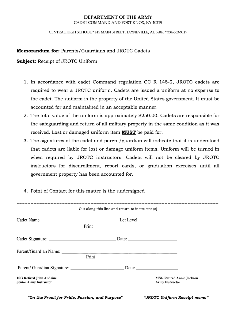 Fillable Online department of the army us army human resources command ...