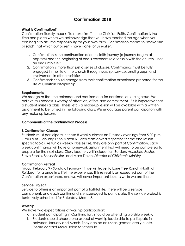 Fillable Online The Catholic Sacrament of Confirmation - dummies Fax ...