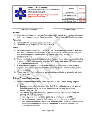 Fillable Online EMR Training Program Requirements and Fax Email Print ...