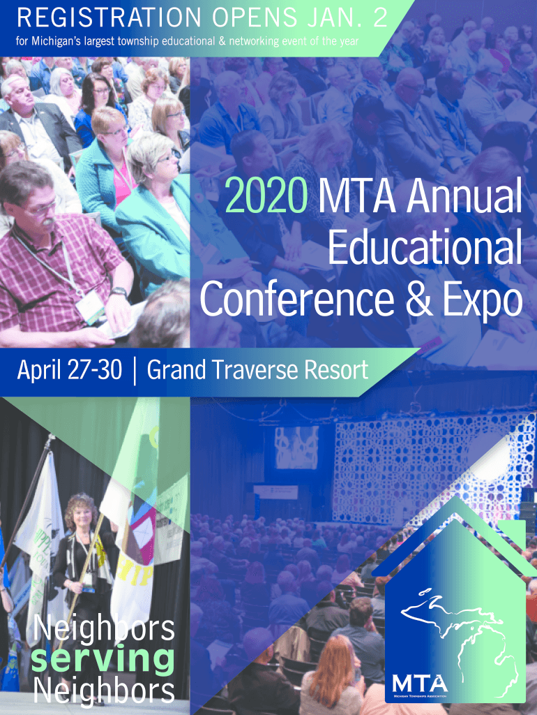 Fillable Online MTA Annual Conference and Expo - Michigan Townships ...