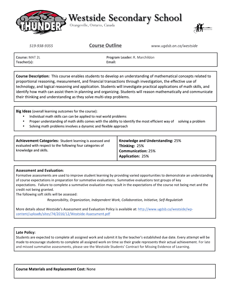 Fillable Online prerequisite chart for mathematics - Ugdsb Fax Email ...