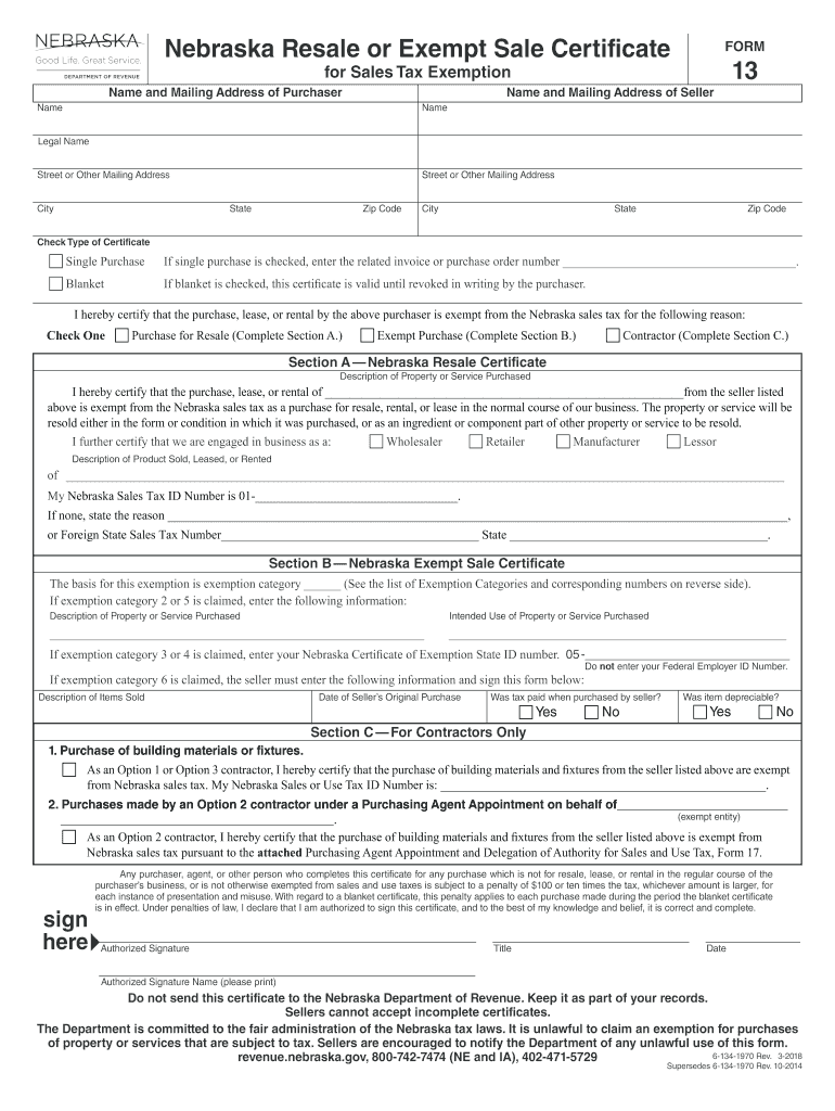 Nebraska form 13: Fill out & sign online | DocHub