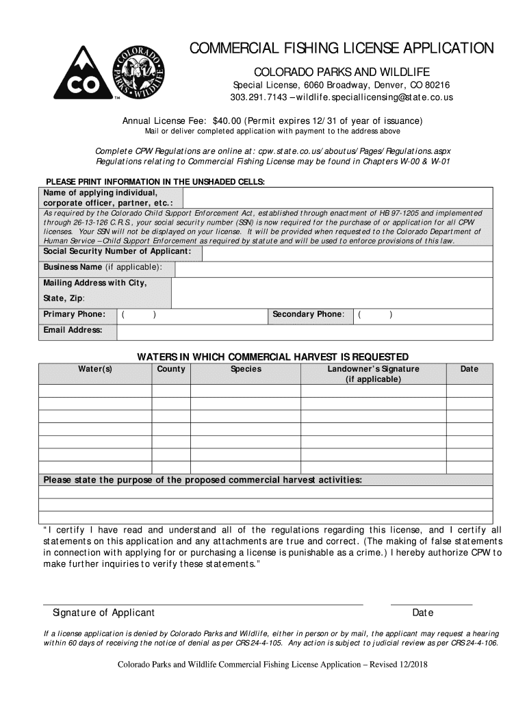 Fishing License Application - Fill Online, Printable, Fillable, Blank ...