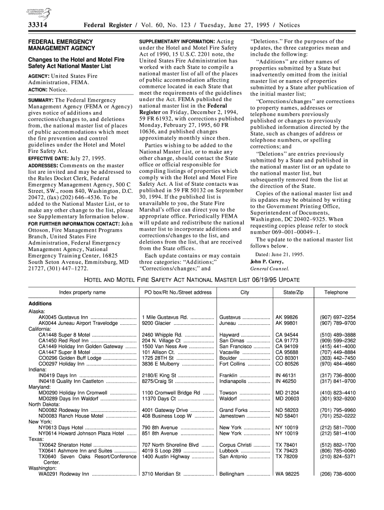 Fillable Online federal hotel and motel fire safety declaration form ...