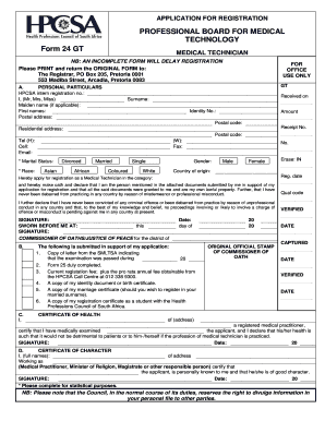 Fillable Online HPCSA intern registration no Fax Email Print - pdfFiller