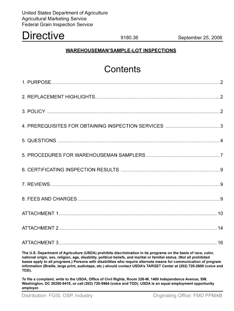 Fillable Online Federal Grain Inspection ServiceAgricultural Marketing ...