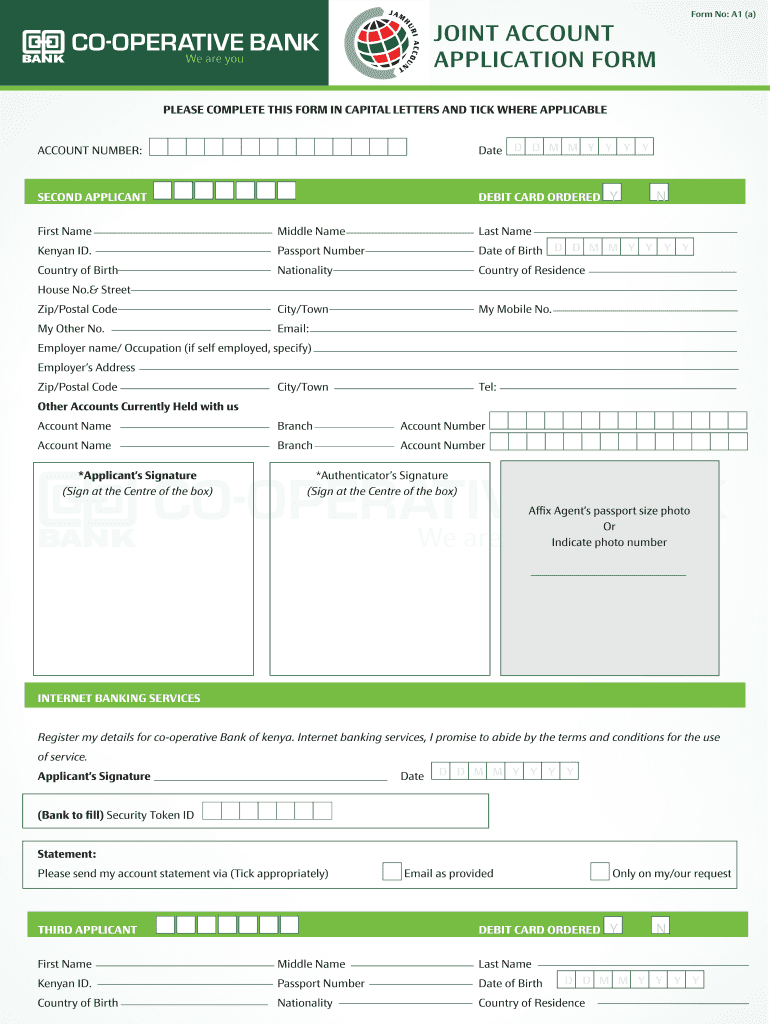 Application For Joint Account - Fill Online, Printable, Fillable, Blank ...