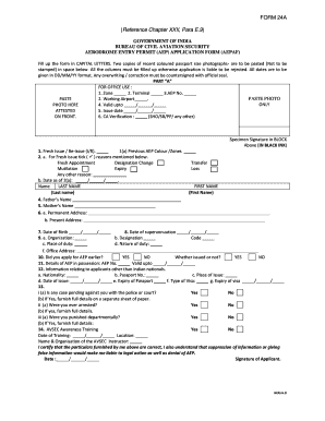 Airport Entry Pass Form 2024 Pdf Download - Fill Online, Printable ...