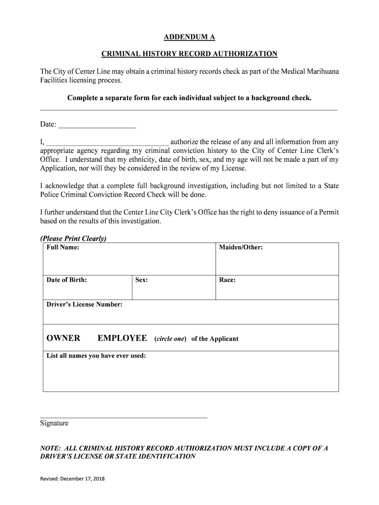 Fillable Online Obtaining Criminal History Record Information ...