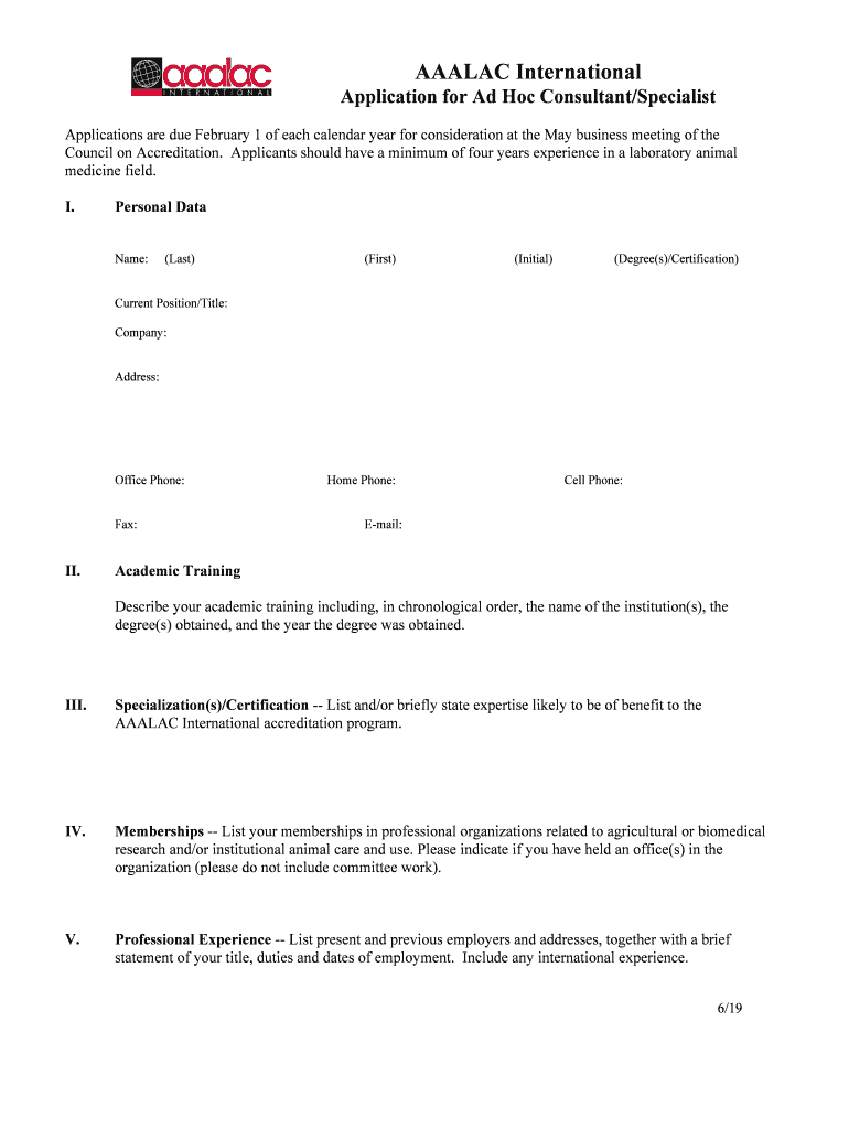 Fillable Online Ad Hoc Application (PDF). Ad Hoc Application (PDF) Fax ...