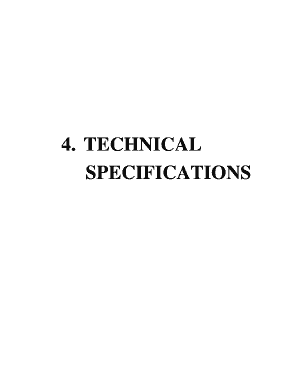 Fillable Online TECHNICAL SPECIFICATIONS Table of Contents DIVISION 2 ...