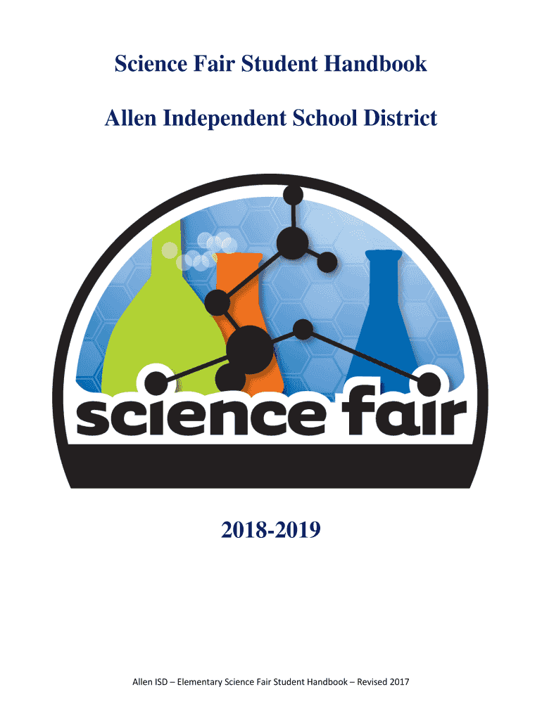 Fillable Online Science Fair Student Handbook Allen Independent ...