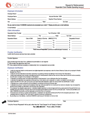Fillable Online 2009-10-08 CXD 7202. CXD Dependent Care Claim Form Fax ...