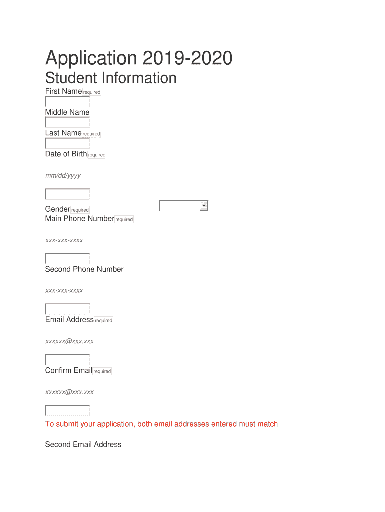 Fillable Online Application 2019-2020 - Goodwill of Greater Washington ...
