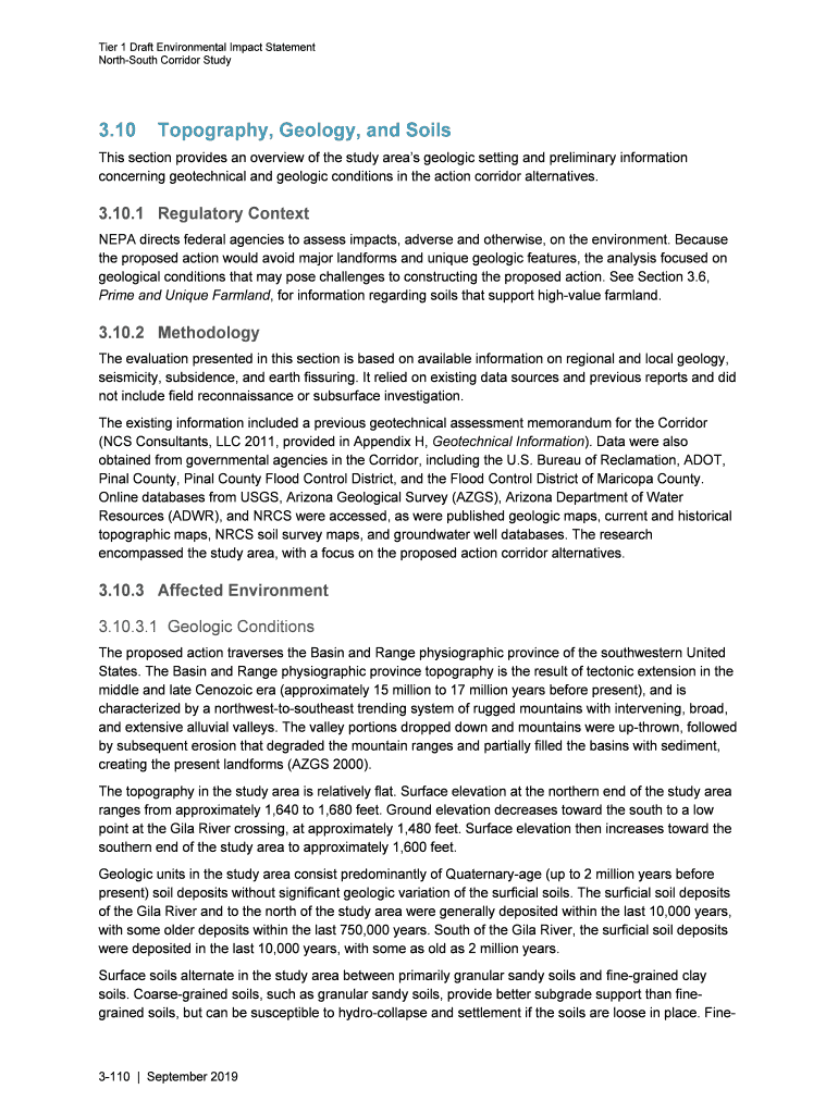 Fillable Online Tier 1 Draft Environmental Impact Statement North-South ...