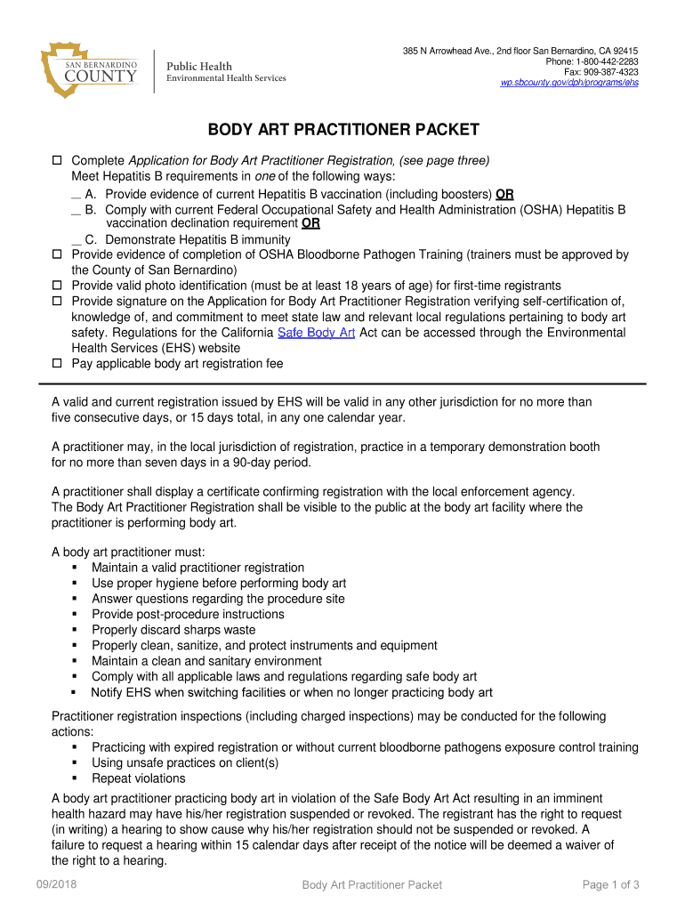 Body art practitioner license: Fill out & sign online | DocHub