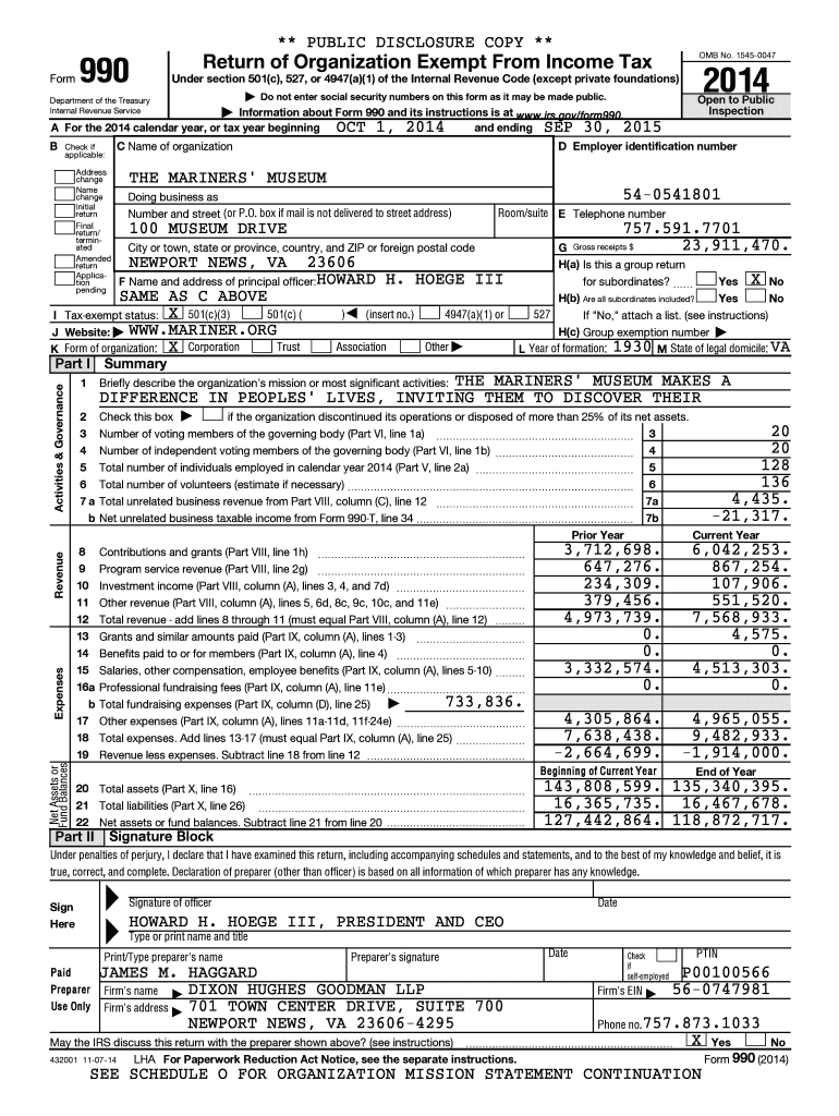 Fillable Online 990 Tax Form - Downtown San Diego Fax Email Print ...
