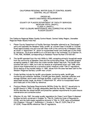 Fillable Online Table G - California State Water Resources Control Board Fax Email Print - pdfFiller