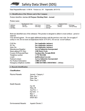 Fillable Online safety data sheet - Krylon Fax Email Print - pdfFiller