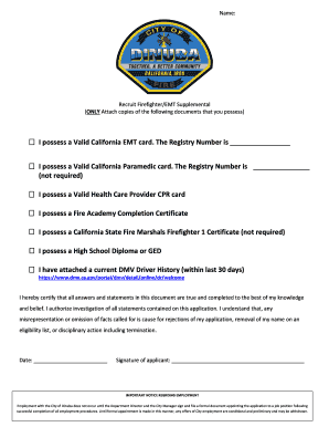 Fillable Online sample firefighter/paramedic job description - Harper ...