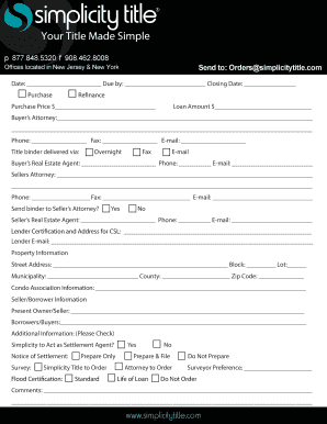 Fillable Online Simplicity Order Form Blank FINAL Fax Email Print ...