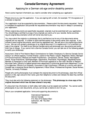 Fillable Online How To Germany - The German Retirement and Pension ...