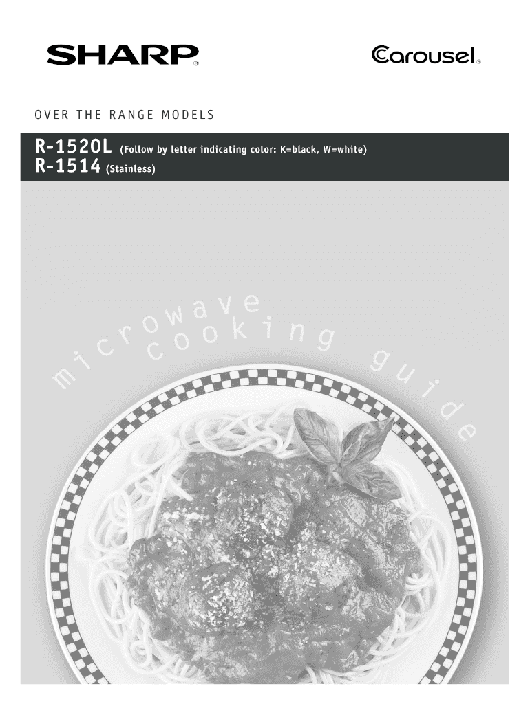 Fillable Online R-1514-TY: 1.4 Cu Ft Steel Over-The-Range Microwave Fax ...