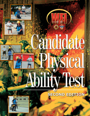 Fillable Online Candidate Physical Ability Test Evaluation Form - City ...