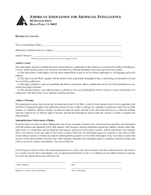 Fillable Online AI Magazine Copyright Form - AAAI Fax Email Print ...