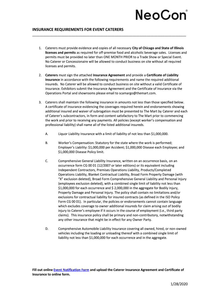 Fillable Online What is a Certificate of Liability Insurance (COI ...