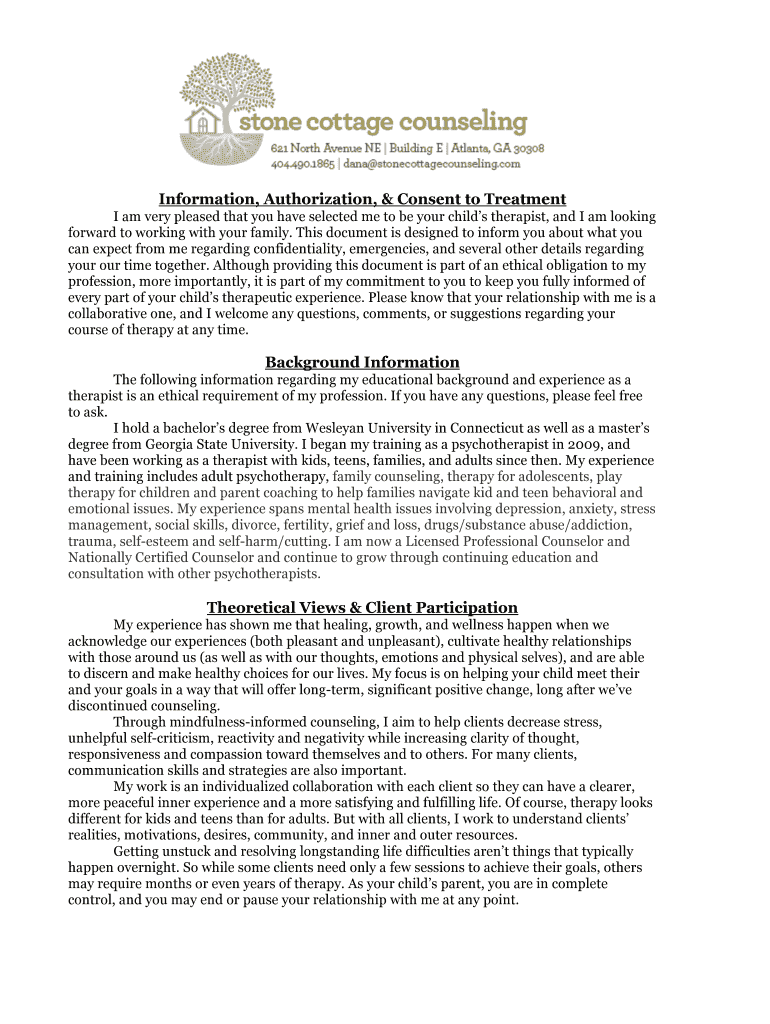 Fillable Online SCC Child Client Paperwork Bundle updated 9.18.doc Fax ...