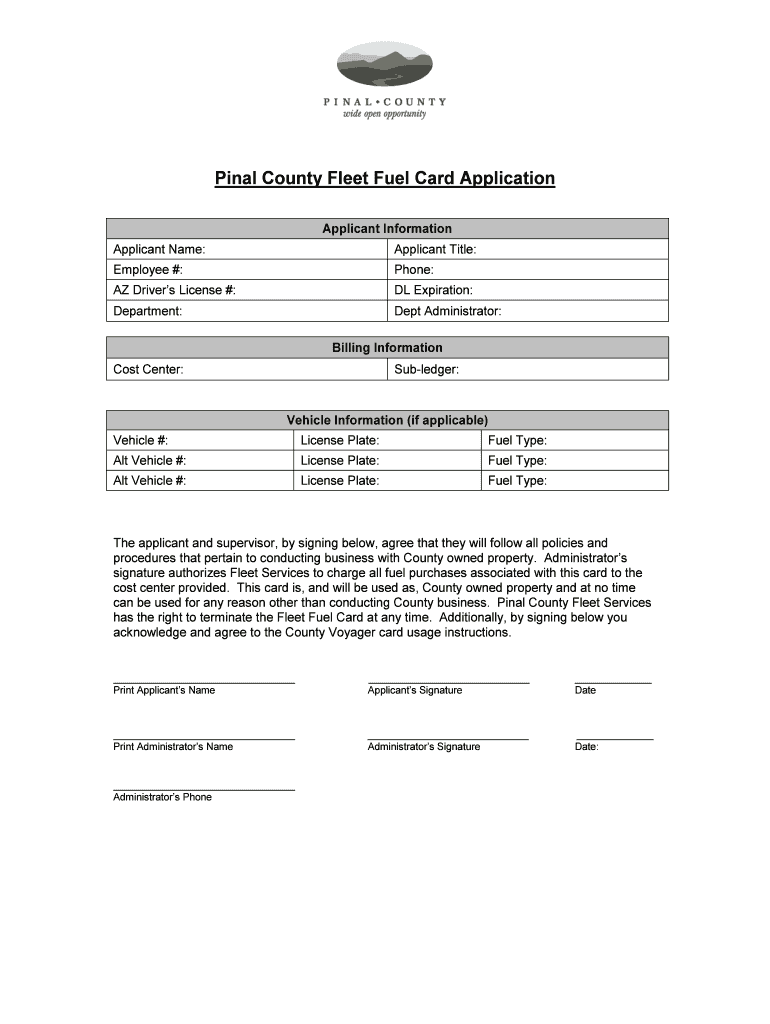Fillable Online pnp 3.97 County Owned and Take Home Vehicles - Pinal ... Fax Email Print - pdfFiller
